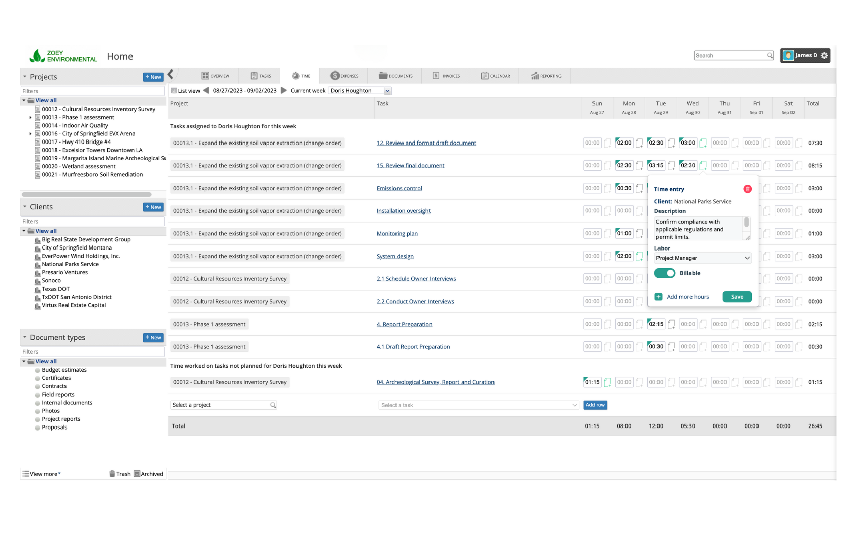 Efficiently track Time with our New Weekly Timesheet Module - Feng ...